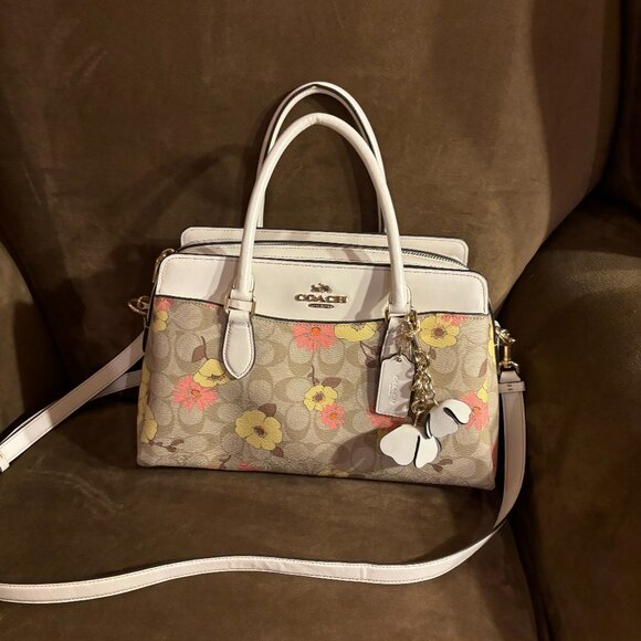 Coach | Bags | Coach Darcie Carryall Bag In Signature Canvas With ...